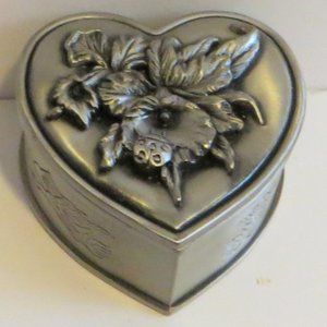 Jewelry | Vintage Pewter Jewelry Box In Original Packaging Design Work ...